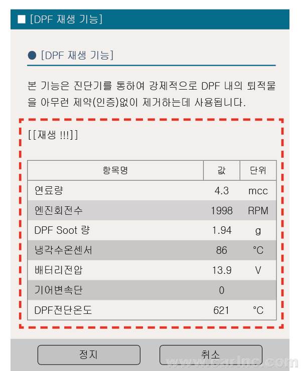 현대 / 싼타페 / 엔진경고등 점등